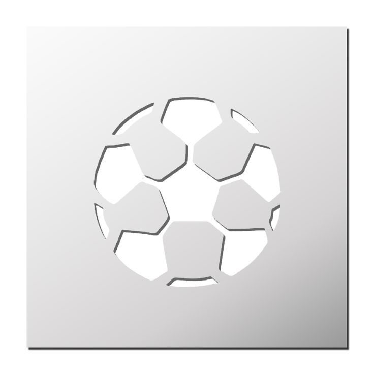 Sur Pinterest Pochoir ballon de foot | Accro-Jeux